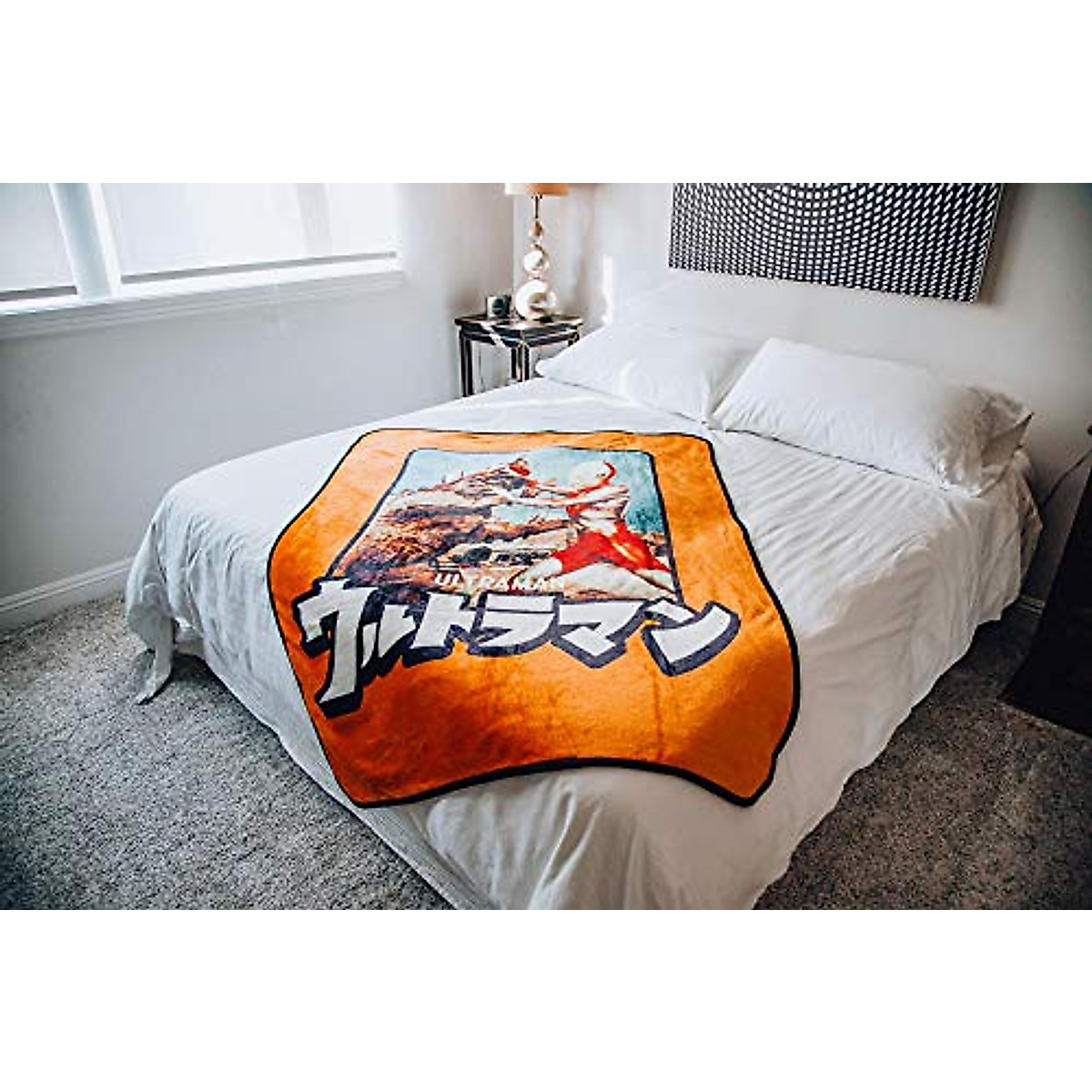 Ultraman Throw Blanket | Cozy Fleece Blanket | Super Soft Lightweight Blanket | 45 x 60 Inches