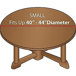 LCGGDB Marble Elastic Edged Polyester Fitted Tablecolth -Onyx Stone Surface Pattern- Small Round Fitted Table Cover - Fits Tables up to 40-44" Diameter,The Ultimate Protection for Your Table