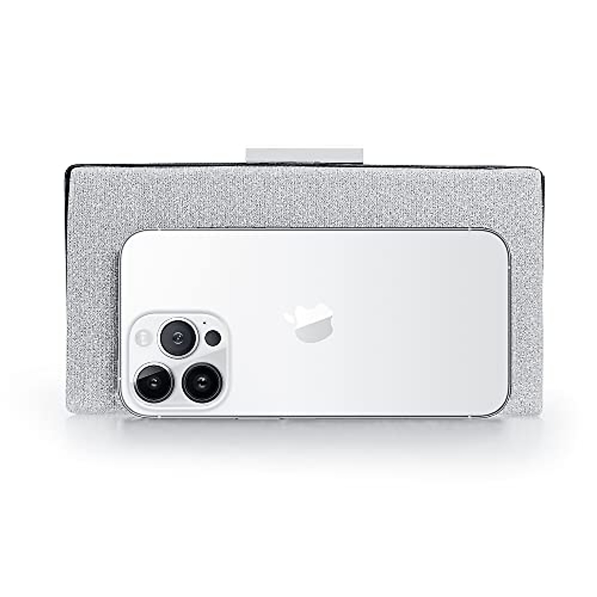 IXEBELLA Glistening Clutch Purse for Women Evening Bag Small Formal Cocktail/Prom/Wedding Party Clutch (Silver)