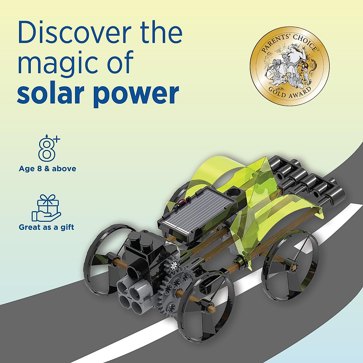 Thames & Kosmos Solar-Powered Rovers STEM Experiment Kit | Build 5 Vehicles & Devices Powered by The Sun | Solar Energy Actvities for Ages 8+