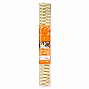 Con-Tact Brand, Almond Beaded Grip Adhesive Non-Slip Shelf and Drawer Liner, 18-Inches by 5-Feet, x 5'