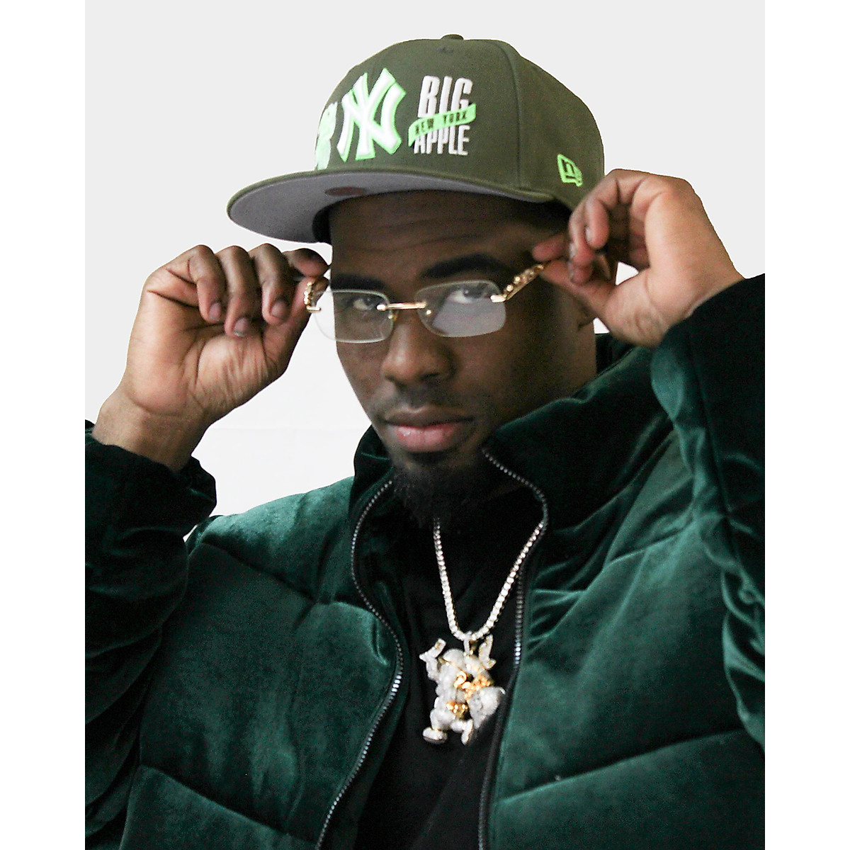 UM Vintage Rimless Sunglasses Retro Luxury Gold Metal Frameless Rectangle Lens Sun Glasses