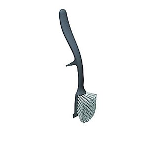 Joseph Joseph 85026 Edge Dish Brush with Integrated Sink Rest, Gray