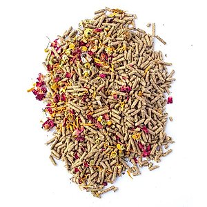 Pampered Chicken Mama Herbal Rabbit Feed 25 LB Bag: Premium Rabbit Food Made with Timothy Hay & Organic Herbs