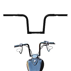 Green-L 12" Rise Frisco Ape Hanger Fat 1-1/4" Handlebar Bars Fit for Harley Sportster XL1200 XL883