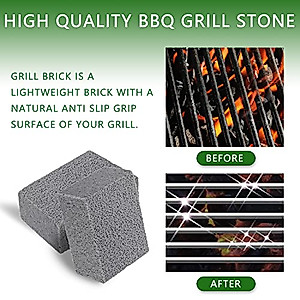 SPE HEALTH PRO Grill Stone Cleaning Block Grill Brick Cleaning Stone Grill Cleaning Brick Block BBQ Grill Cleaner Brick Pumice Stone Cleaning-4 Pack