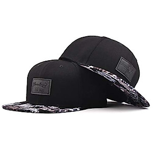 Bloomouflage Snapback Hat Floral Black Patch