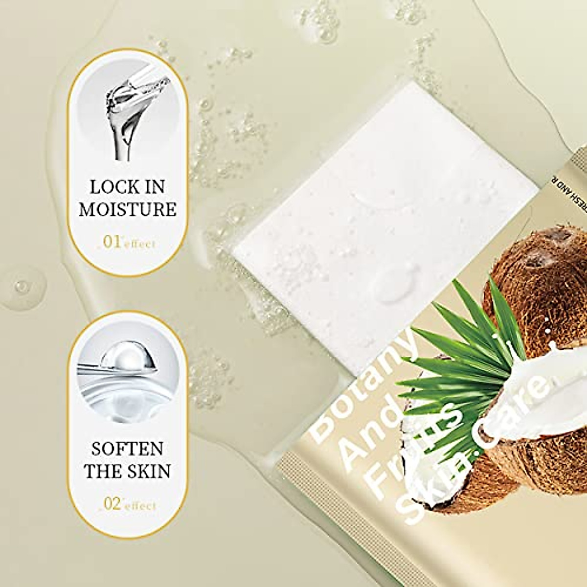 Meleell Collagen Sheet Mask For Women Skin Care,Anti-Aging,Hydrating Face Masks Sensitive And Soothing,Daily Mask For All Skin Type(Mixed sets, 40 Count)