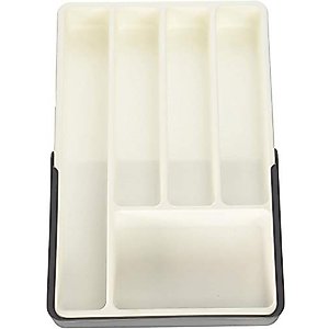 Progressive International DEC-1519 Drawer Organizer Expandable, white