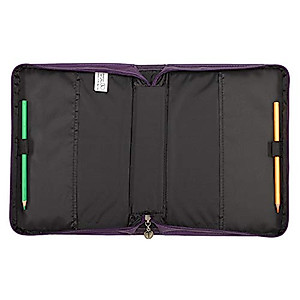 Christian Art Gifts Women's Fashion Bible Cover New Creation 2 Corinthians 5:17, Purple Butterfly Faux Leather, Large