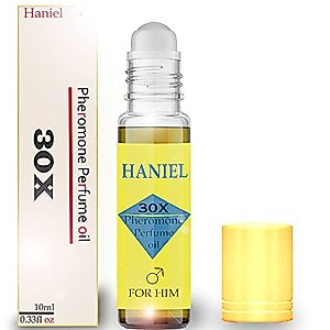 Haniel Pheromone Perfume Oil for Men Luxury and Power Classic Cologne Scent,Enhance Attracttion Formula, Intoxicating,Sunny yet seductive,For Manly Temperament, Roll On Easy Carry