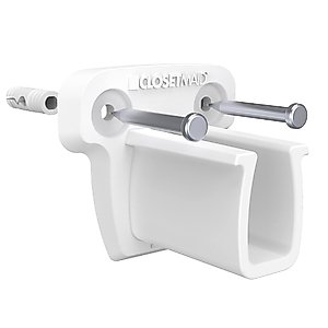 ClosetMaid 21941 Pre-Loaded 2.75-Inch Low-Profile Wall Brackets with Anchors for Wire Shelving, 250-Pack, White