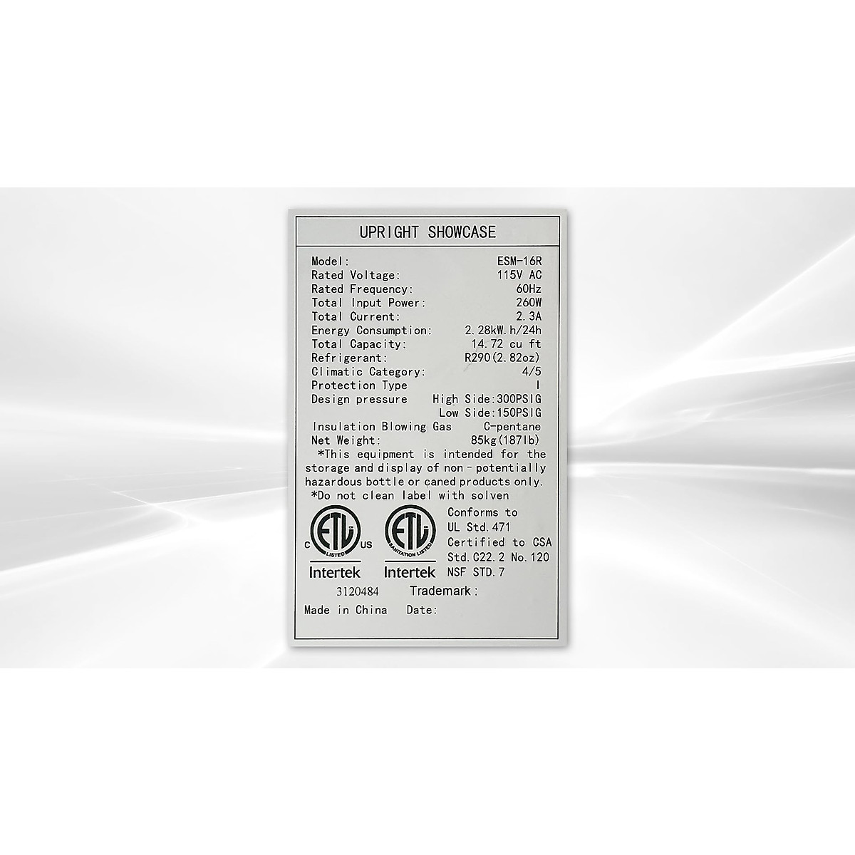 Elite Kitchen Supply Commercial Glass Door Merchandiser Refrigerator, ETL NSF Upright Display Fridge Cooler, Fan Cooling Stainless Steel, Black, 27" W 14.7 cu. ft. GDC-14