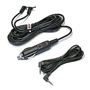 EDO Tech 11 Ft Car Charger Adapter Power Cord & 10 Ft Audio Video Av Cable for Philips Dual Screen Portable DVD player Pet941d/37 Pd9012m/37 Pd9016/37 Pd9000/37 Pb9011/37 Pd7012/37 Ly-02 Ay4133 Ay4197