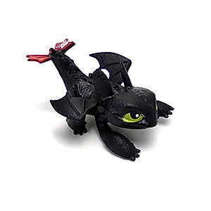 Toysvill Dragons (Set 8 pcs) - Mini Action Figures: Toothless (Night Fury), Deadly Nadder, Gronckle, Hideous Zippleback, Hotburple, Monstrous Nightmare, Terrible Terror