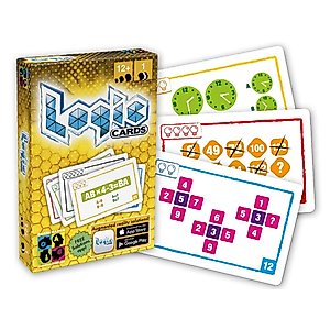 Brain Games Logic Cards Yellow - Math Brain Teaser Card Game for Kids, Teenagers & Adults - Award Winning Family Fun!, 3.5" x 2.4"