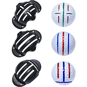 CUALFEC Golf Ball Line Drawing Marker Golf Ball Liner Golf Ball Marking Tool Kit (8 Pack)