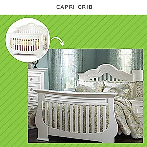 CC KITS Full-Size Conversion Kit Bed Rails for Munire & Echelon Convertible Cribs (White)