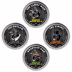 Badass Beard Care's Badass Beard Balm/Wax 4 Pack