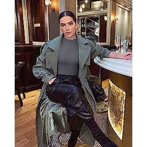 OQQ Womens 3 Piece Long Sleeve Tops Crew Neck Stretch Fitted Underscrubs Layer Tee Shirts 2025 Casual Outfits Black Darkgrey White