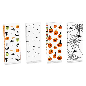 American Greetings 12" Medium Halloween Goodie Bags, Ghosts (120-Count)