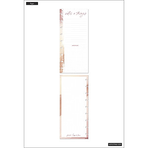 Happy Planner Skinny Classic Half Sheet Filler Paper, 60 Sheets, 4-1/8" x 9-1/4", Notes And Things