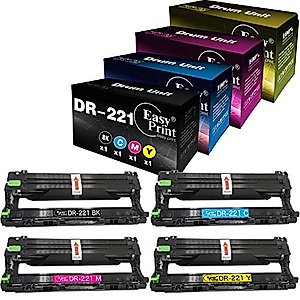 EASYPRINT (4 Pack) Compatible DR221 DR-221CL Drum Unit Use for Brother DCP-9020CDW HL-3140CDW HL-3170CDW MFC-9140CDN MFC-9330CDW Printer (BK/C/M/Y)