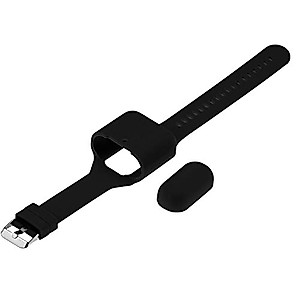 Newest 2021 Wrist Band for AirPods/AirPods 2 Case Accessories Sport Strap Cover Compatible with Apple Airpods 1st and 2nd Wireless Charging Case Portable Full Protective Silicone Skin (Black)