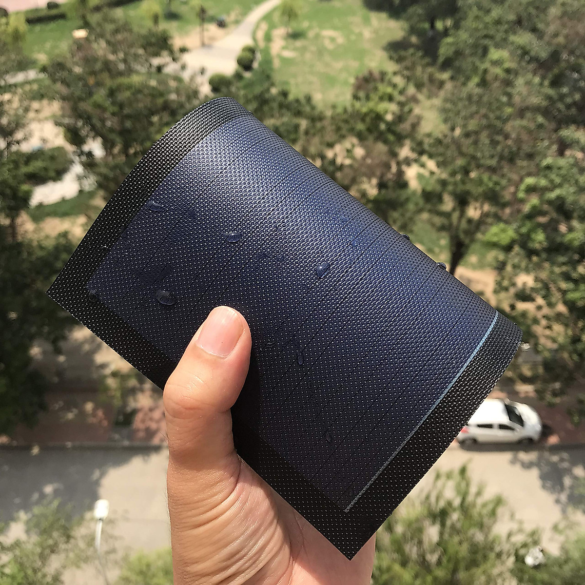 Thin Film Solar Panel Photovoltaic Cell Small Flexible Cargador Solar Charger Amorphous Etfe 1.5w 1.5v 200ma (Black)