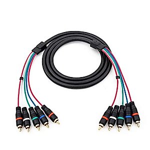 HD Retrovision YPbPr Component Video Male-to-Male RCA Cable (6 Feet)