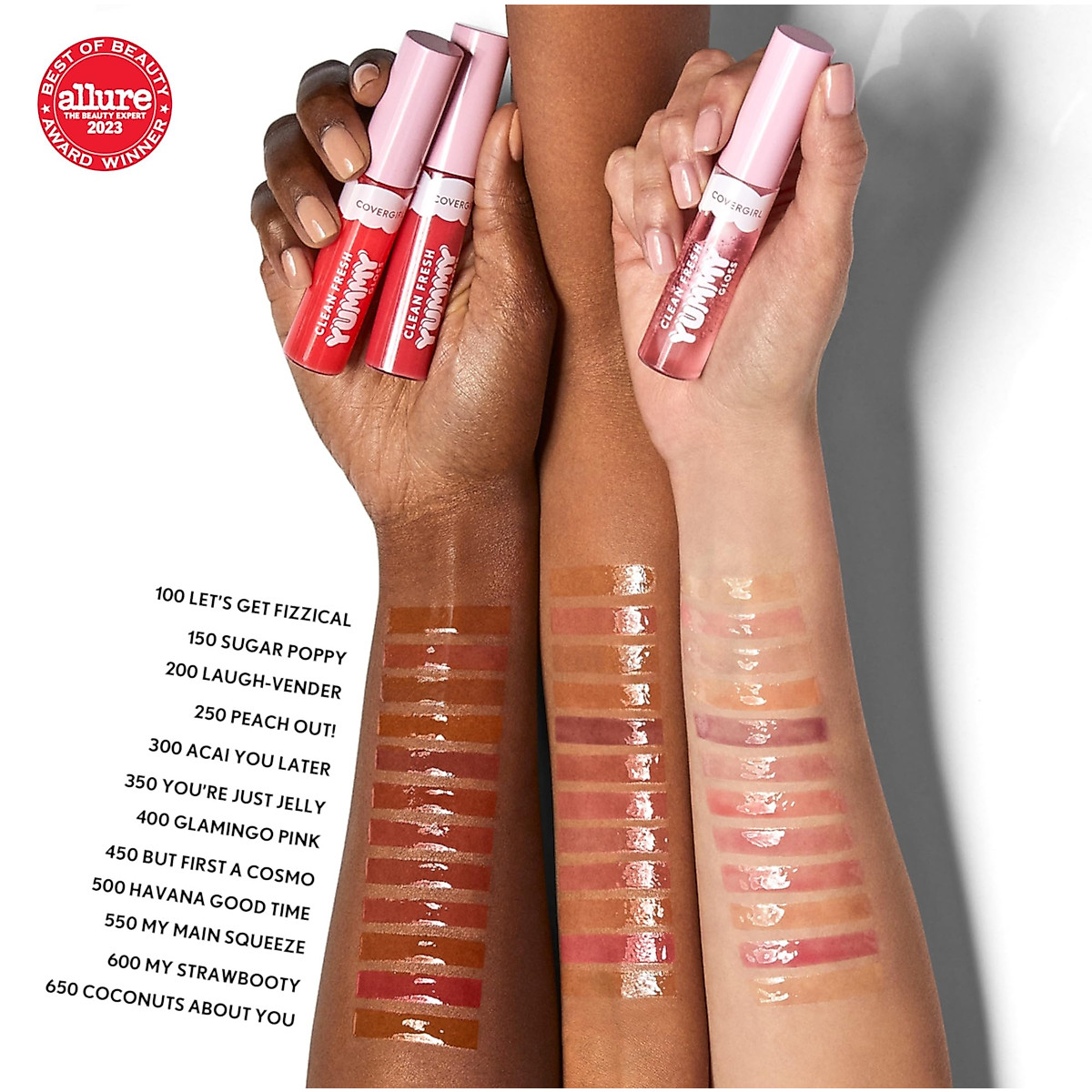 COVERGIRL Clean Fresh Yummy Gloss – Lip Gloss, Sheer, Natural Scents, Vegan Formula - Coconuts About You