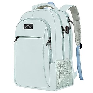 MATEIN Travel Laptop Backpack, Lightweight Anti Theft School Bookbag for Girls Boys and Students with USB Charging Port, Water Resistant 15.6 Inch Computer Bag Sturdy College Daypack Gift for Women