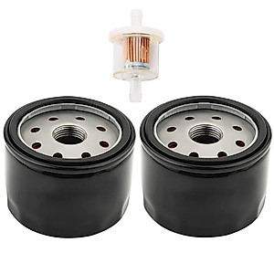 Annolai FR691V Oil Change Kit 49065-7007 49065-0721 Oil Filter for Kawasaki FR691V FR730V FR651V FR600V FX600V FS691V FS651V 492932 492932S 492056 695396 696854 7045184, Pack of 2