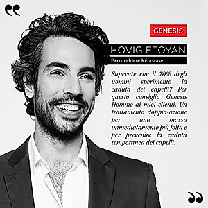 KERASTASE Genesis Homme Bain De Force Shampoo For Men | Deep Cleansing, Cooling, Strengthening & Hydrating | For Scalp, Hair & Beard | For Weakened Hair | 8.5 Fl Oz