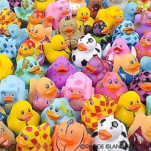 Rhode Island Novelty Assorted Rubber Ducks (100 Pack)
