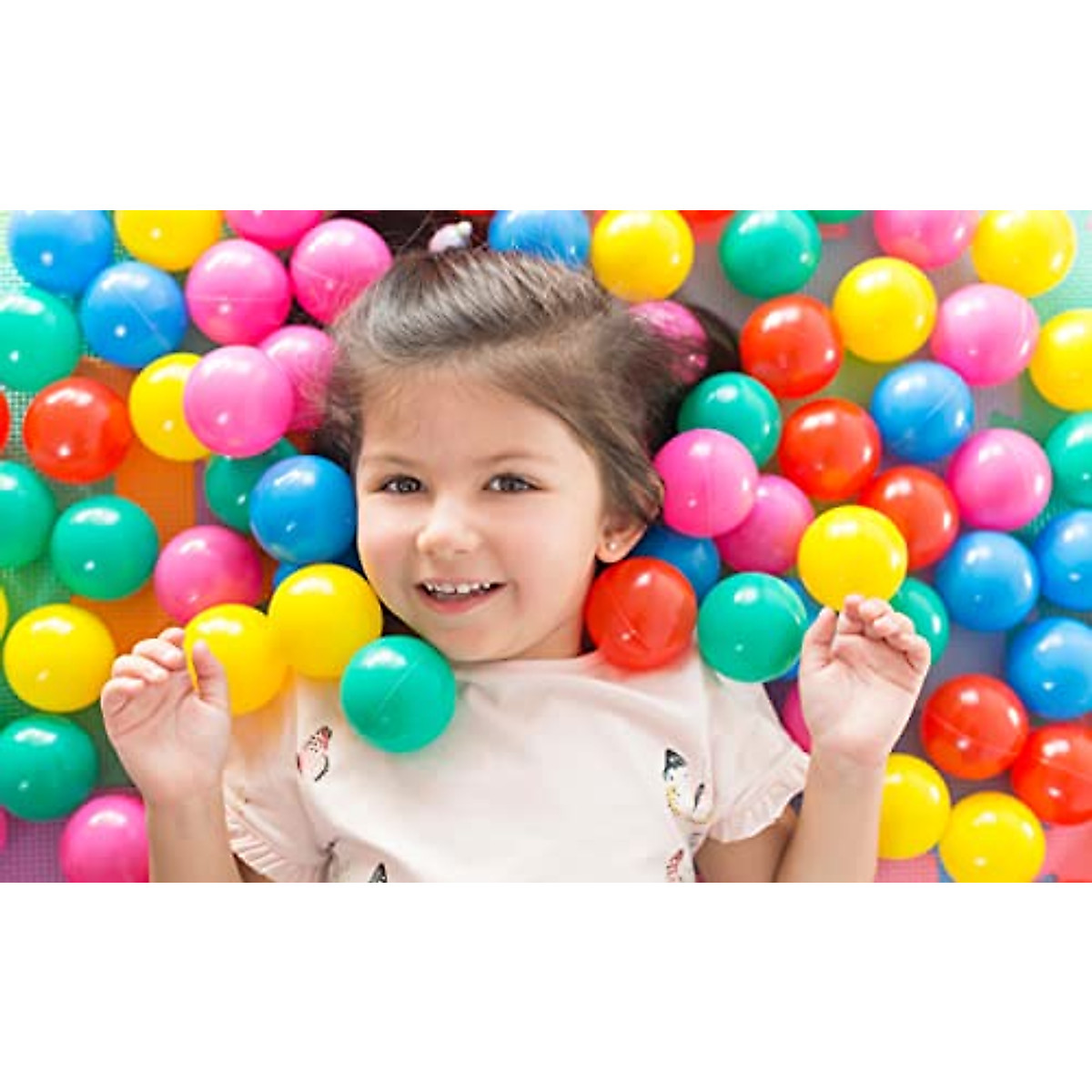 YUFER Soft Plastic Ball Pit Balls for Kids - 500pcs - Ideal for Baby & Toddler Ball Pits, Play Tents, Pool Water Toys, Parties, Photo Booth Props, and Decorations