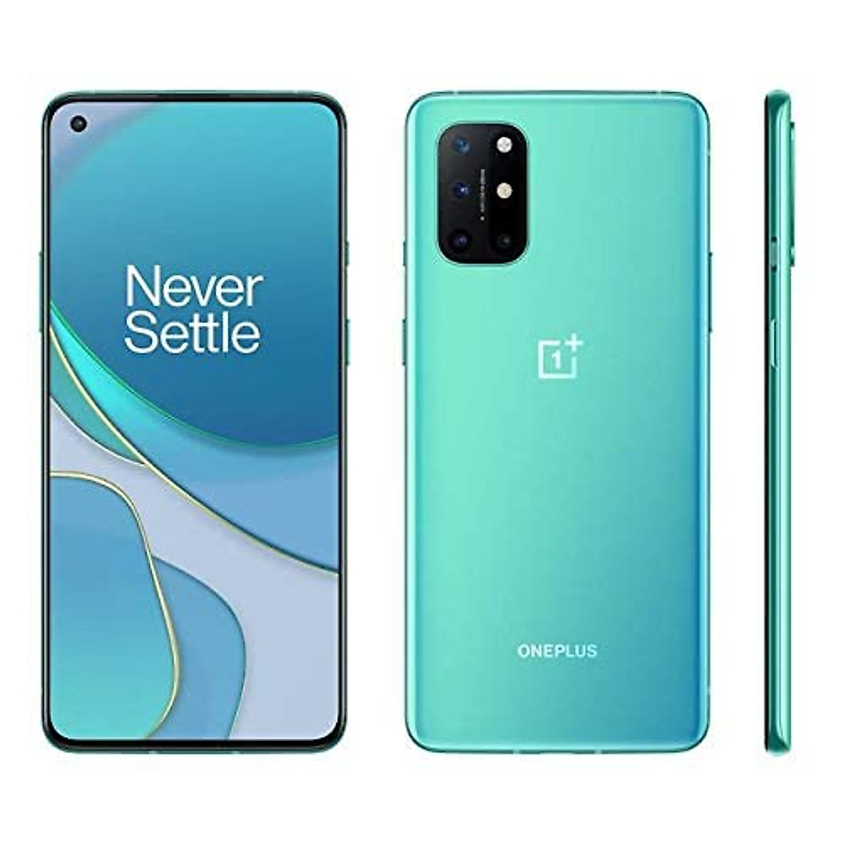 OnePlus 8T+ 5G 12GB(RAM)+256GB 120Hz Display (T-Mobile/Sprint Unlocked) KB2007 Single SIM Smartphone - Aquamarine Green (Renewed)