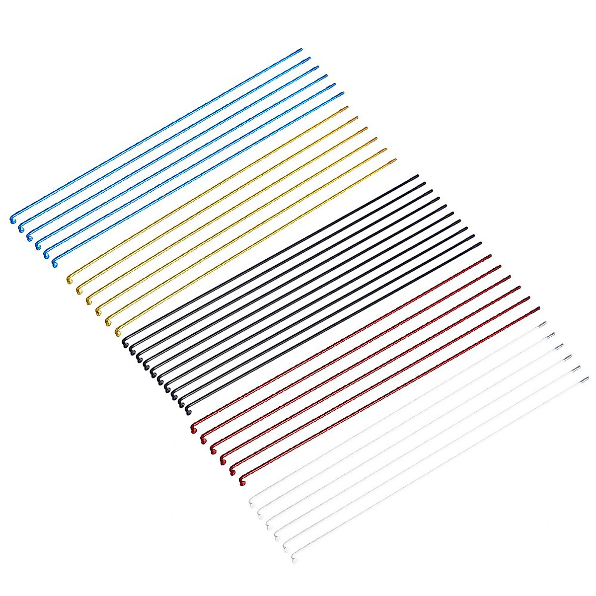 36Pcs/Set Bike Spokes Steel Mountain Bike Twisted Spokes 259/261mm 5 Colors(#5) and Spare Parts Spoke Spoke