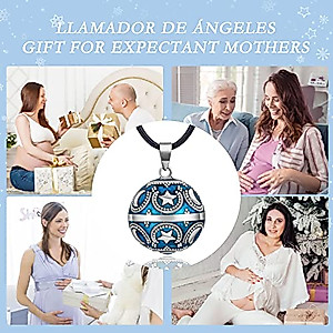EUDORA Harmony Bola Moon Star Music Chime Ball Pendant Angel Caller Necklace for Pregnant Woman