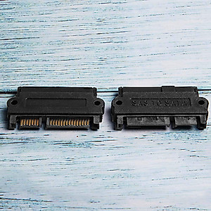 Wixine 2Pcs Main Board Small Port SAS Hard Disk Adapter SFF-8482 to SATA 22 Pin Adapter Card