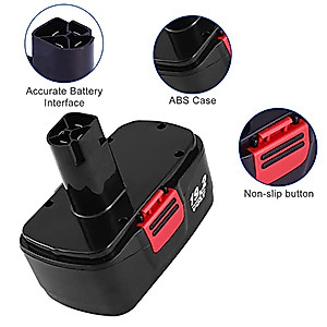 3.6Ah Ni-Mh 19.2V Replacement Battery Compatible with Craftsman 19.2 Volt Battery Diehard C3 130279005 130279003 315.113753 315.115410 315.11485 1323903 1323517 11375 11376 Cordless Power Batteries