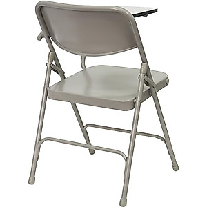 Flash Furniture Ralph Premium Steel Folding Chair with Left Handed Tablet Arm