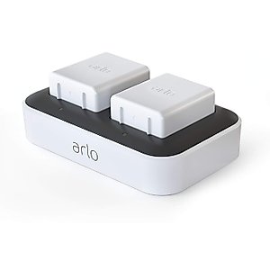 Arlo VMA5400C Accessory Dual Charging Station, Charge Up to Two Batteries, Compatible with Arlo Ultra and Pro3 Only, (Official)