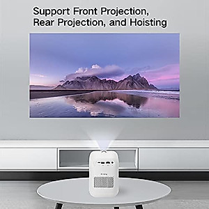 Xming Q1 SE Smart Heyup Boxe Projector, 2023 New Mini 1080P Portable Movie Projector for Livingroom with WiFi and Bluetooth, Video Projector with iOS Android HDMI USB PS4 Xbox and Remote Control