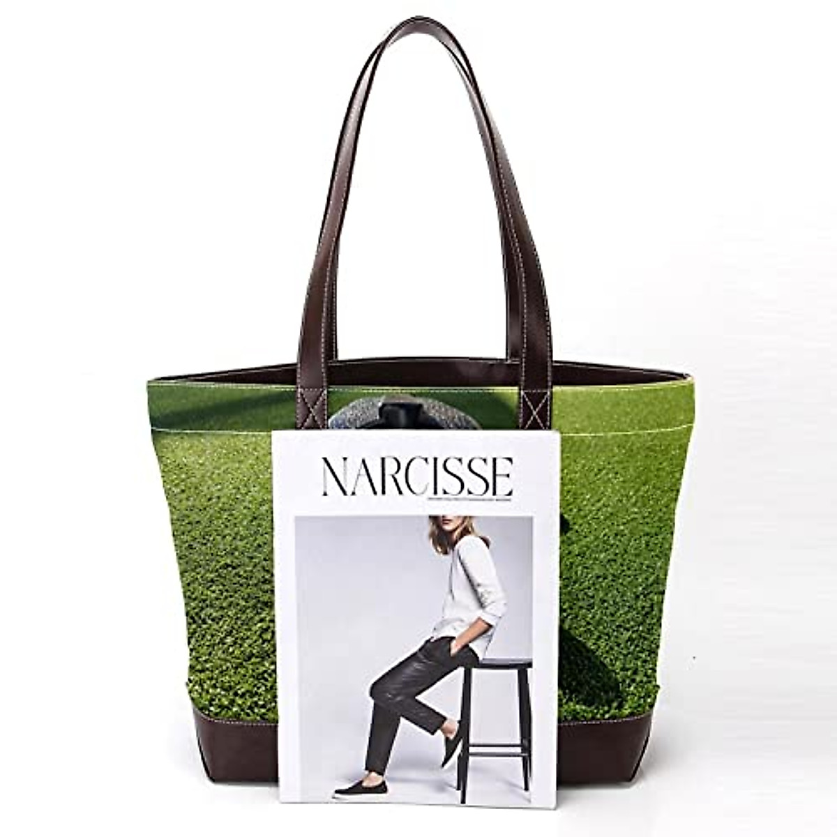 Golf in Grass Sport ) Tote Bags Large Leather canvas Purses and Handbags for Women Top Handle Shoulder Satchel Hobo Bags