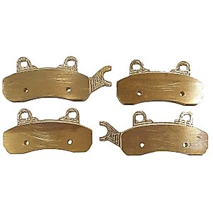 Brass Brake Pads (2 Pair) compatible with Can-Am 715900379, 715900380, 715900386, 715900387