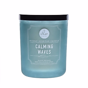 DW Home Decoware Richly Scented Candle Large Double wick 15oz --- Calming Waves