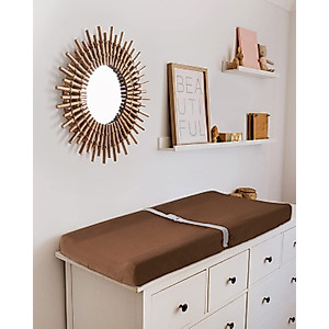 Blissful Diary Muslin Crib Sheets and Muslin Changing Pad Cover Bundle