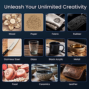 Longer Laser B1 Engraver, 36000mW Laser Cutter Engraving Machine with Air Assist, DIY Precisely Laser Engraving Machine, CNC Machine for Wood and Metal, Acrylic, Leather, etc.Laser Class II