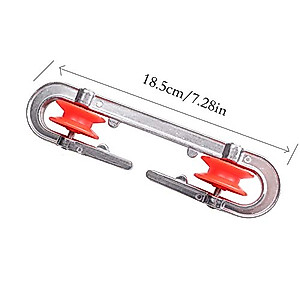Nored Aluminum Clothesline Spreader Separator Pulley for Long Clothesline and Heavy Loads